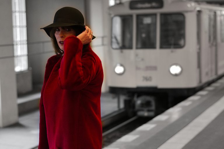 Rot, Glitzer und Boots = Herbstoutfit